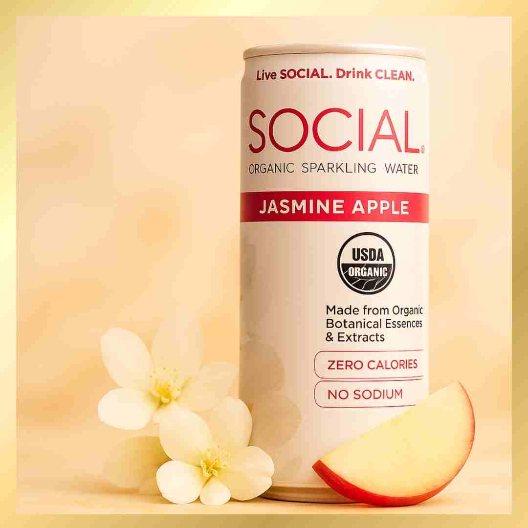 Jasmine Apple Sparkling Water 24-Pack – SOCIAL